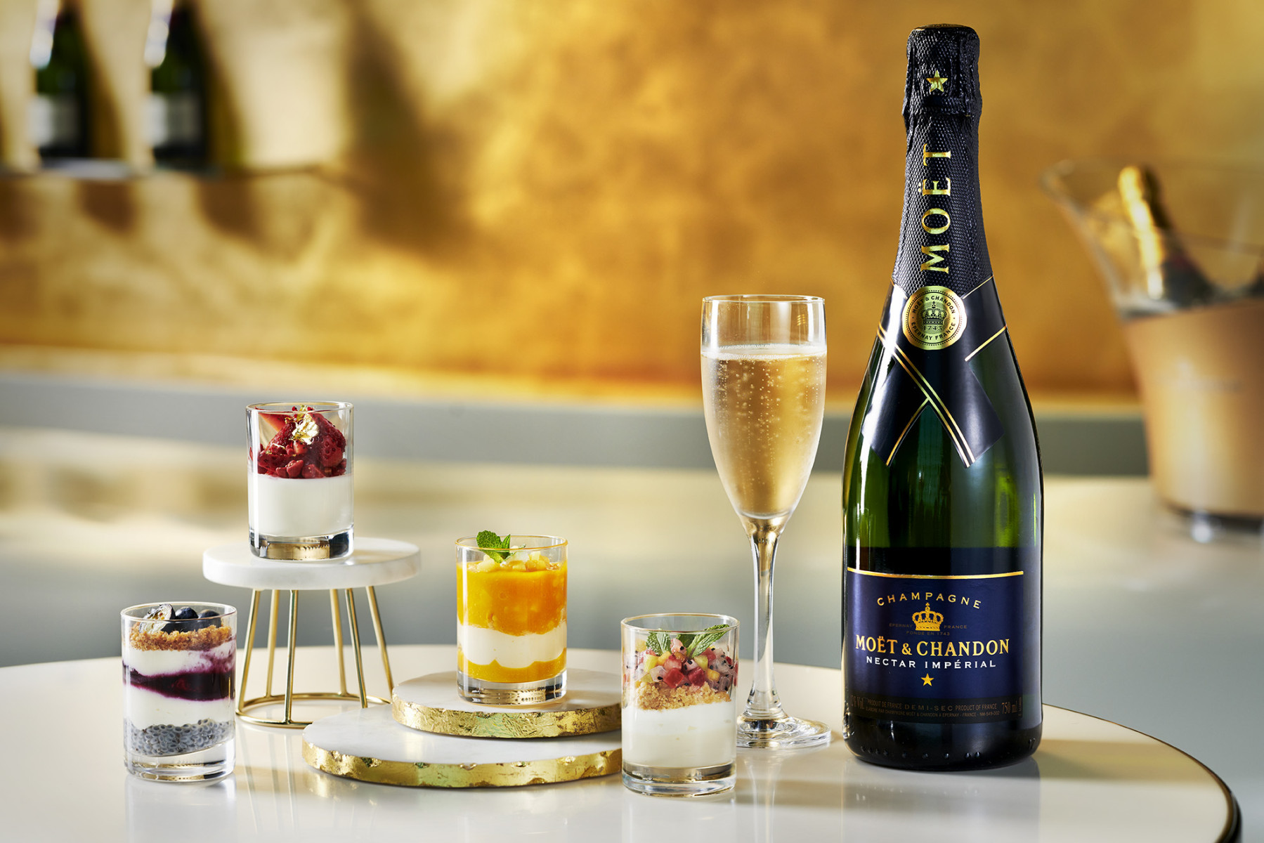 Emirates delights with Moët & Chandon Champagne, Canapés - Dubai Public ...