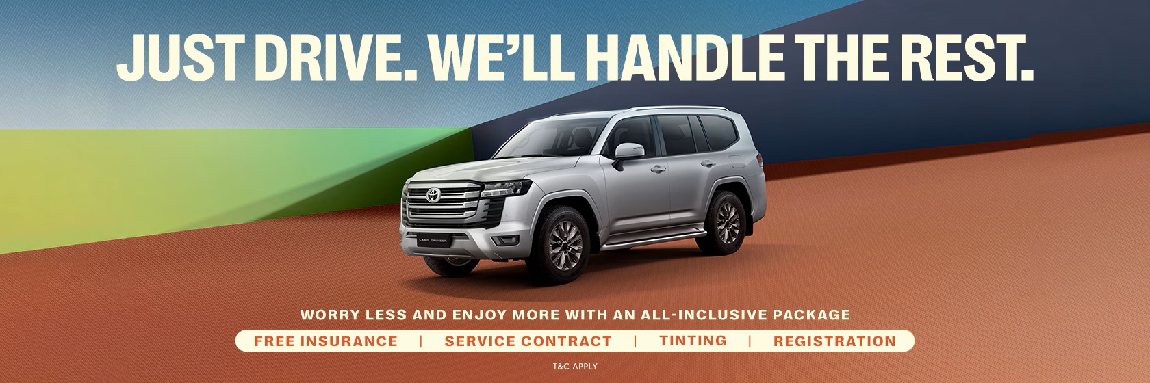 Toyota offers free insurance, service contract, tinting, registration ...